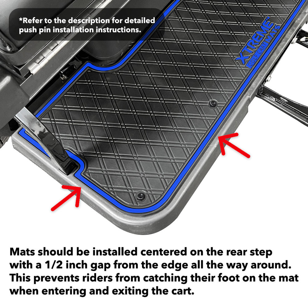 Xtreme Mats PRO Series Rear Foot Rest - Golf Cart Floor Mat