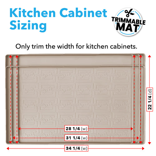 Trimmable Under Sink Cabinet Mats Liners Cabinets Waterproof Xtreme Mats